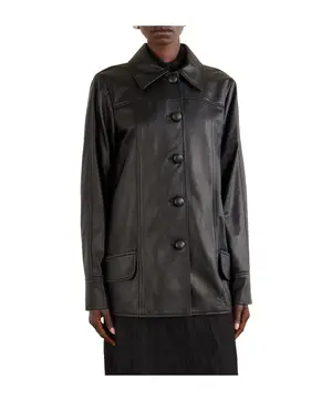 Anna Sui Paneled Leather Jacket