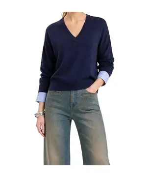 Liu Jo Ribbed V-neck Sweater