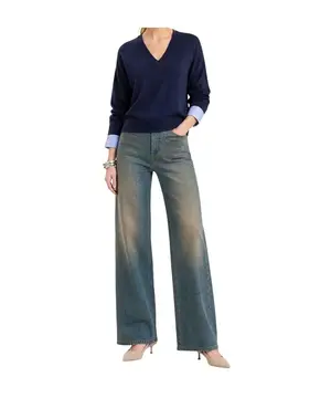 Liu Jo Ribbed V-neck Sweater