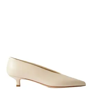 AeydĒ Pointedtoe Lowheel Leather Shoes