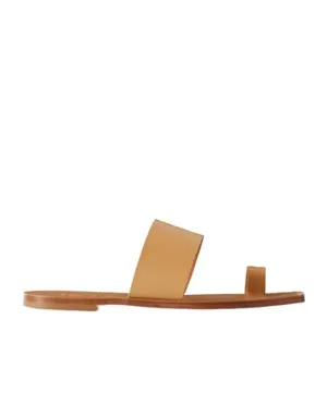 AeydĒ Leather Flat Sandals - No
