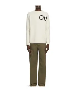 Off-White Bookish Logo-patch Sweater