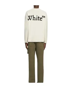 Off-White Bookish Logo-patch Sweater