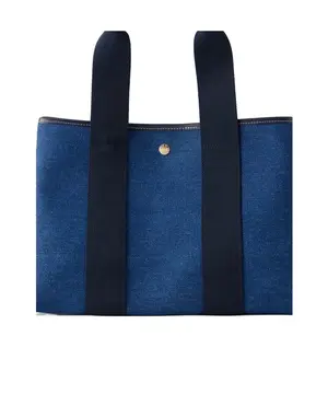 Rue De Verneuil Denim Canvas Tote Bag