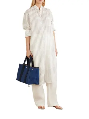Rue De Verneuil Denim Canvas Tote Bag