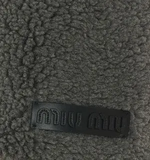 Miu Miu Textured Logo Skirt