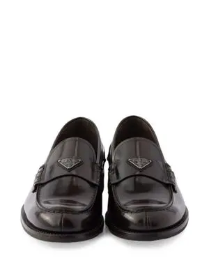 Prada Brushed Leather Loafers