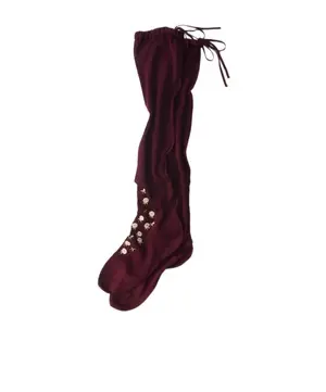 Prada Embroidered Over-the-knee Cotton Socks