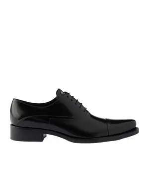 Prada Brushed Leather Lace-up Shoes