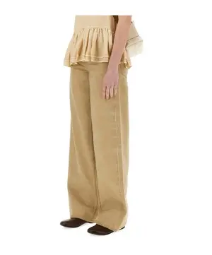 UMA WANG Wide-leg Belt-loop Denim Trousers