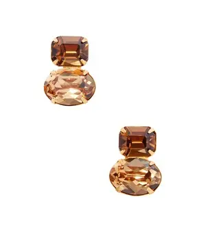 JENNIFER BEHR Maureen Crystal Earrings - Yellow
