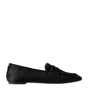 AeydĒ Pony Hair Loafers - Black