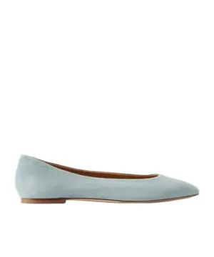 AeydĒ Suede Ballet Flats - Gray