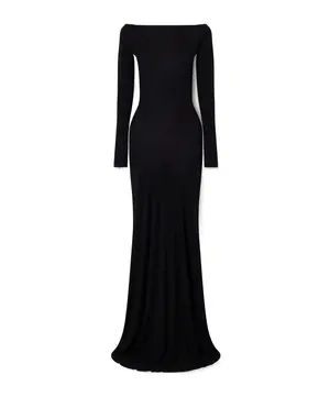 Alex Perry Minimal Backless Maxi Dress - Black