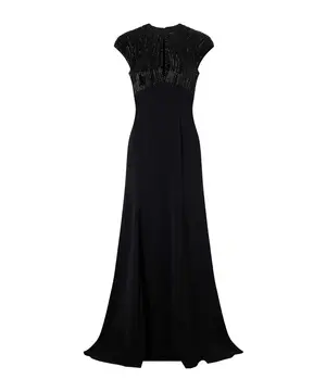 Jenny Packham Moonveil Embellished Georgette-crepe Gown