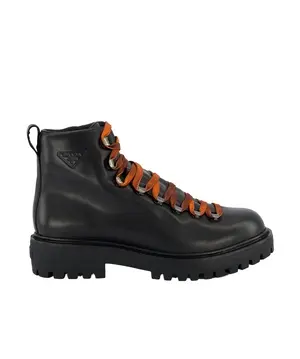 Prada Lace-up Ankle Boots