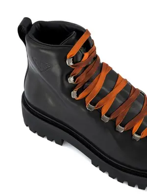 Prada Lace-up Ankle Boots