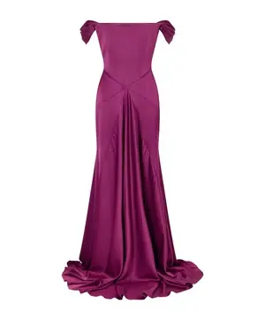 Alex Perry Waistcinched Splicedhem Dress