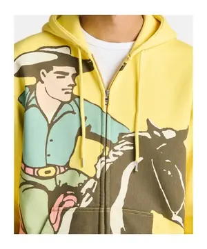 J.W.ANDERSON Cowboy-print Zip-up Hoodie