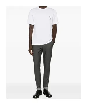 Brioni Logo-embroidered T-shirt