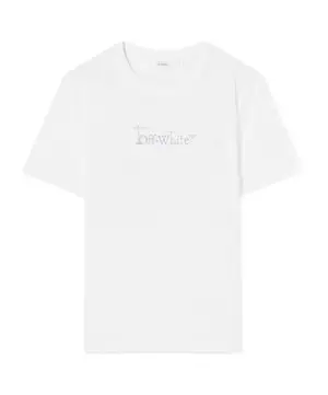 Off-White Logo Printed Crewneck T-shirt - White