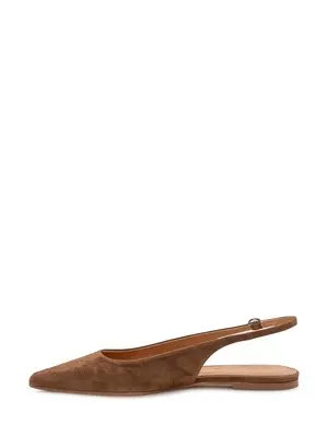 AeydĒ Squaretoe Suede Flats