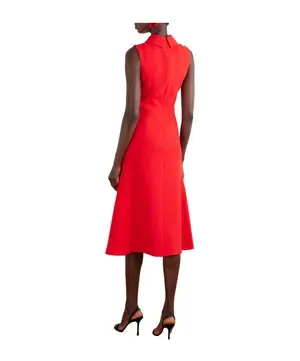 EMILIA WICKSTEAD Point Collar A-line Midi Dress