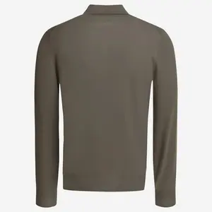 Brunello Cucinelli Collared Long-sleeve Knit Top