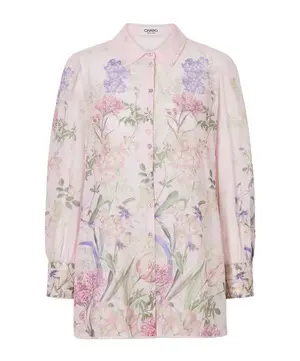Charo Ruiz Ibiza Lightpink Floralprint Shirt - Pink