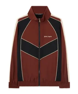 Palm Angels Zip-up Sports Jacket - Brown-black