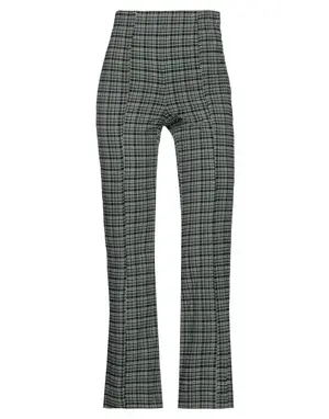 GANNI Two-tone Plaid Casual Pants