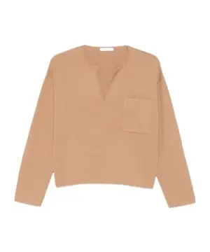 Max Mara Long-sleeve Knit Top - Nude