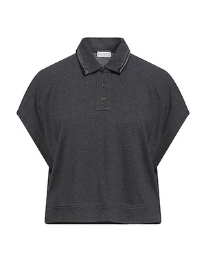 Brunello Cucinelli Solid Color Short-sleeve Polo Shirt