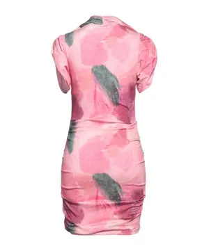 Isabel Marant Étoile Floral Short Sleeve Dress - Pink