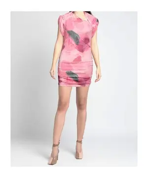Isabel Marant Étoile Floral Short Sleeve Dress - Pink