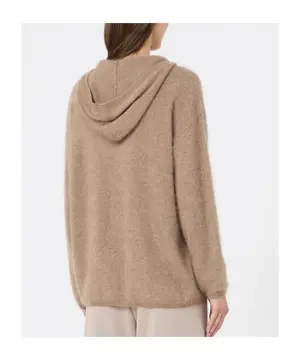 Max Mara Long-sleeved Hooded Knitwear