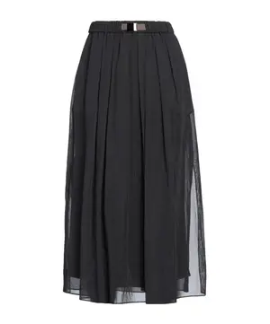 Brunello Cucinelli Buckle Belt Organza Skirt
