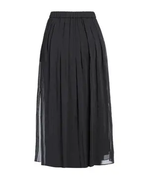 Brunello Cucinelli Buckle Belt Organza Skirt
