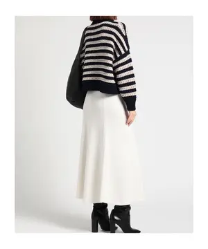 Brunello Cucinelli Striped Turtleneck Knit Sweater