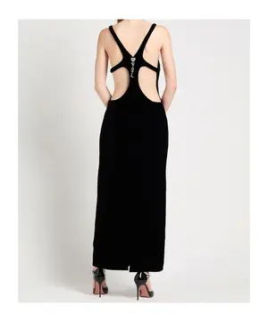 Saint Laurent Strappy Velvet Dress