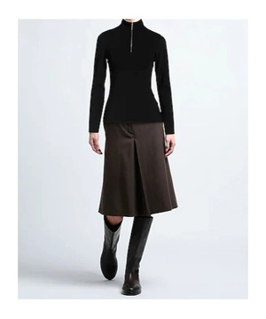 Tory Burch Quarter Zip Long Sleeve T-shirt