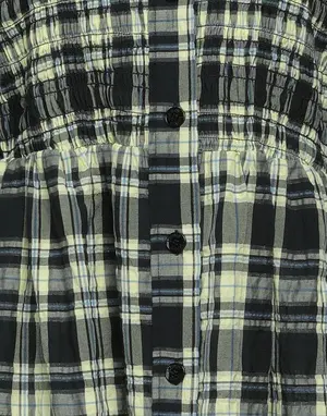 GANNI Long Sleeve Pleated Dress