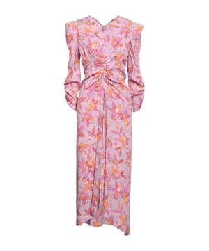 Isabel Marant Étoile Stretch Crepe V-neck Long Dress