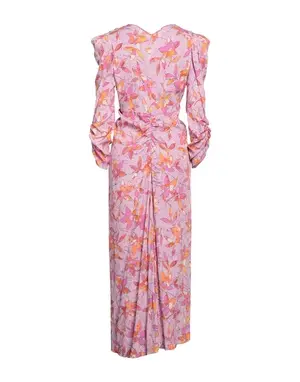 Isabel Marant Étoile Stretch Crepe V-neck Long Dress