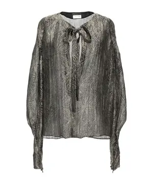 Saint Laurent Tie Front Blouse