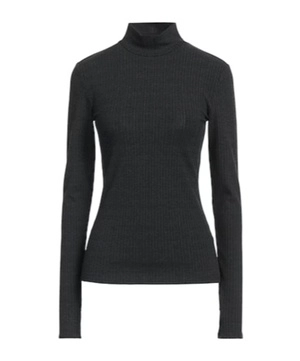 GANNI Embroidered Logo Mock Neck T-shirt