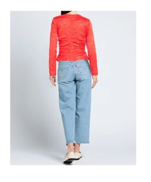 GANNI Satin Long Sleeve Top