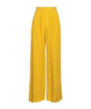 Chloé Plain Colour Wide-leg Trousers - Yellow