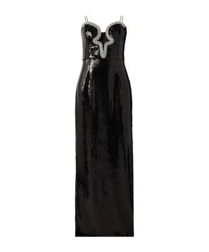 Rebecca Vallance Sequined Stretch-jersey Gown