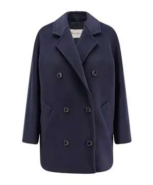 Max Mara Rebus Double-breasted Coat - Black